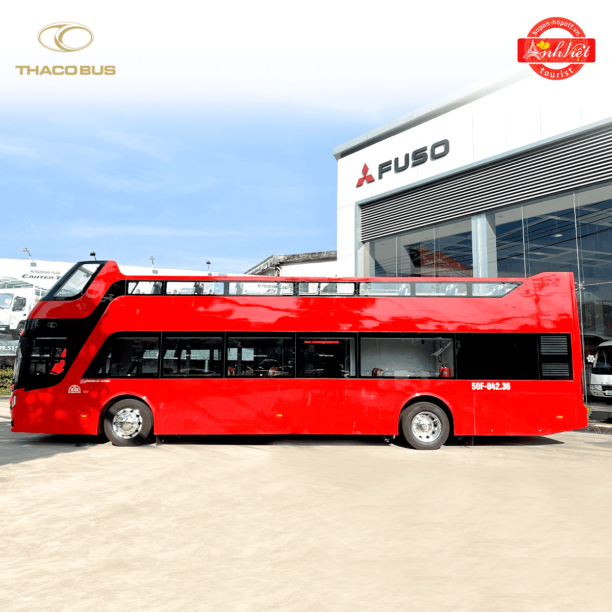 BÀN GIAO LÔ XE BUS NGẮM CẢNH THACO SIGHTSEEING CHO CÔNG TY TNHH ẢNH ...
